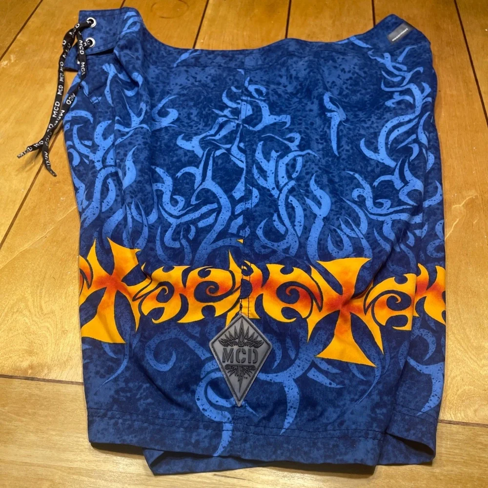 MCD | Swim | Vintage 9s Mcd More Core Division Nylon Board Shorts 38x9 ...